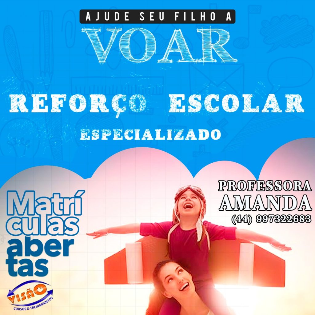 Visão Cursos abre matrículas para aulas de Reforço Escolar ...