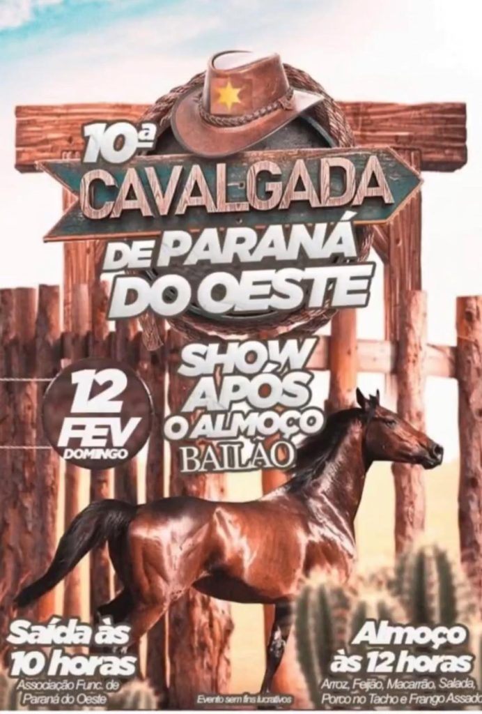 Cavalgada Cultural de Paraná do Oeste vai movimentar a região | Tribuna ...