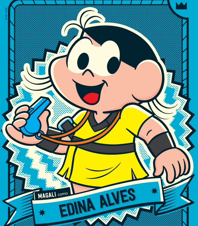 Árbitra goioerense Edina Alves é homenageada pela Turma da Mônica no projeto “Donas da Rua ...